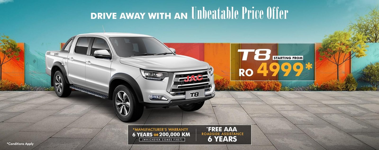 JAC T8 Mid Size Pickup Truck